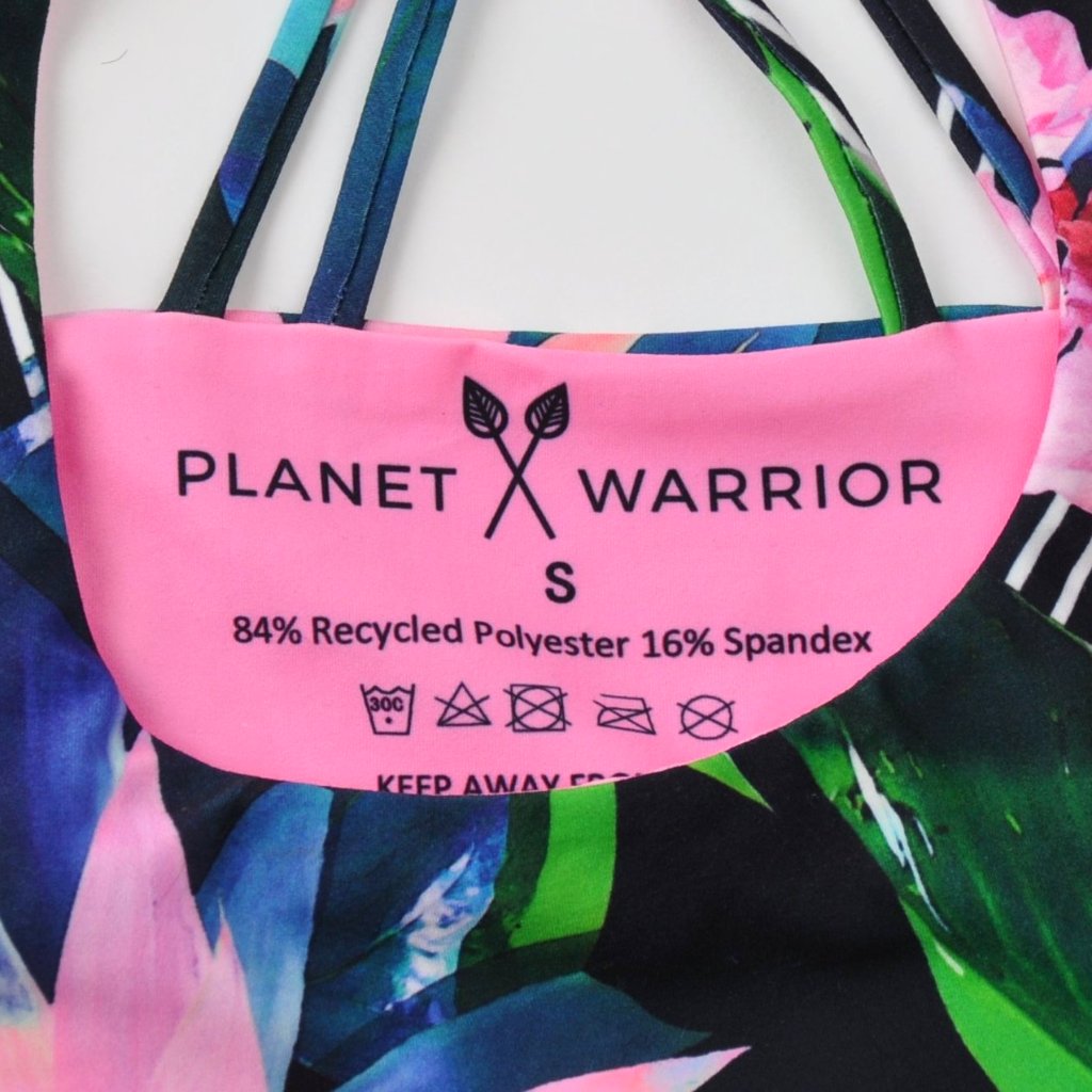 Tropical Recycled Plastic Yoga Bra | Eco Yoga Wear – Planet Warrior